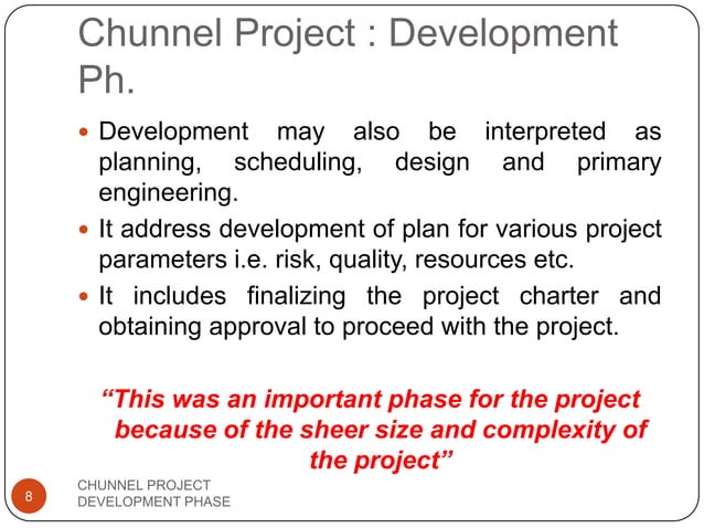 Chunnel Project_Development Phase | PPTX | Developmental Sites | Real ...