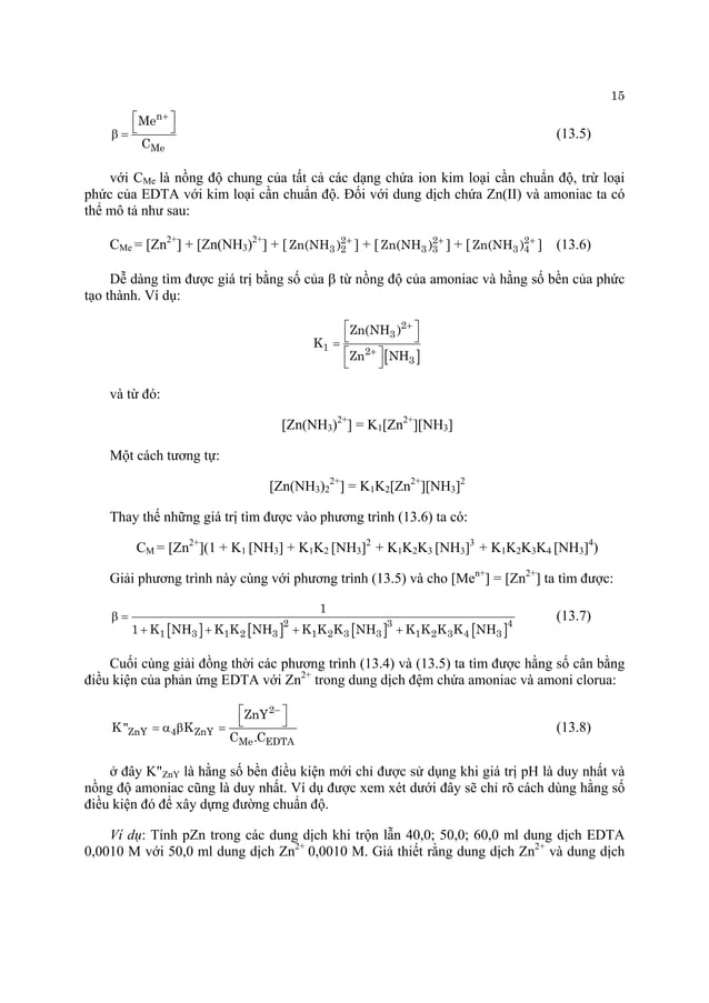 Chuẩn độ tạo phức | PDF