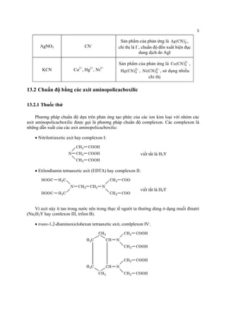 Chuẩn độ tạo phức | PDF