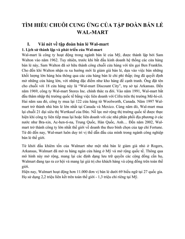 Chuoi cung ung wal mart | DOC