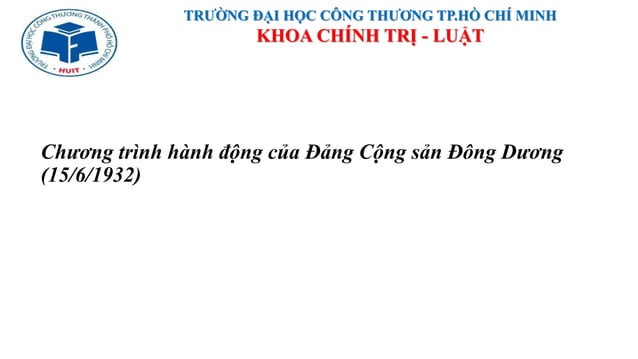 lịch sử đảng chương 1 ULIS - chương 1 ch | PPT