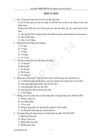 TN Sinh Iý máu | PDF