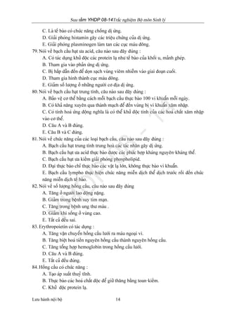 TN Sinh Iý máu | PDF