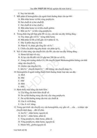 TN Sinh Iý máu | PDF
