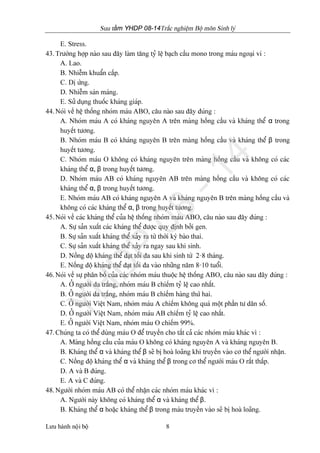 TN Sinh Iý máu | PDF