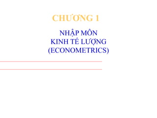 chuong-1_nhap-mon-kinh tế lượng trường đại học ftu | PPT