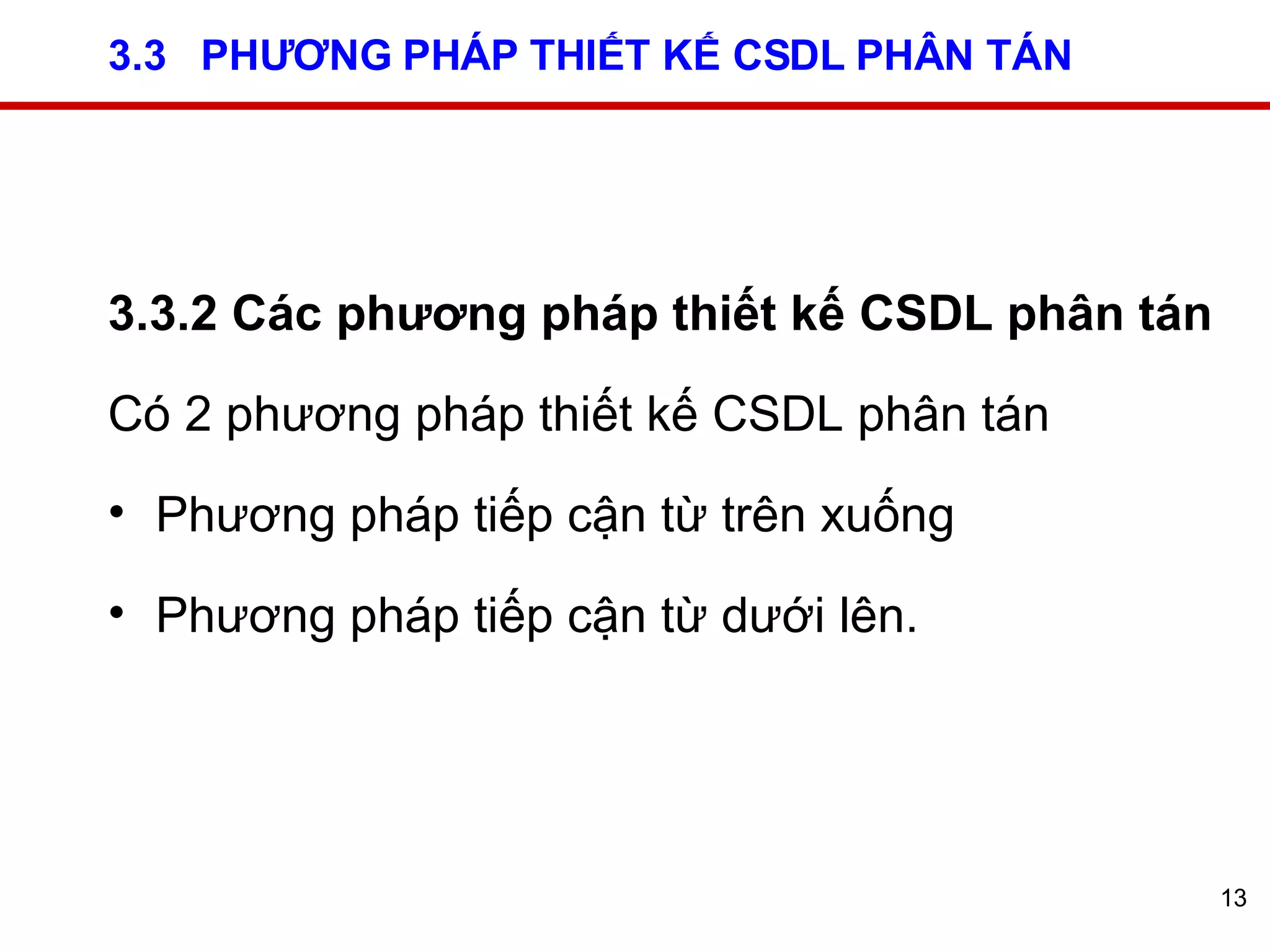 Chuong 3- CSDL phân tán | PPT