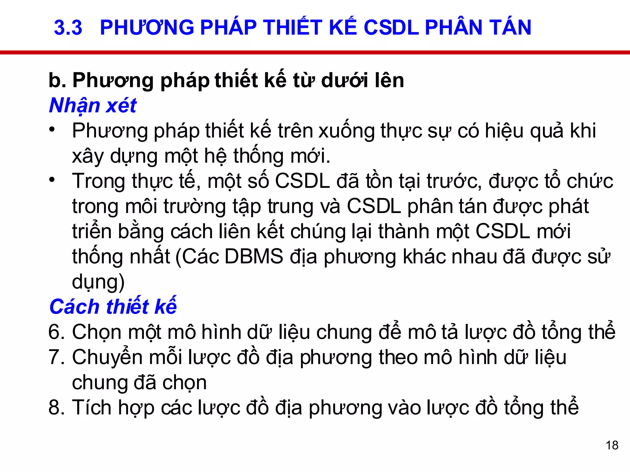 Chuong 3- CSDL phân tán | PPT