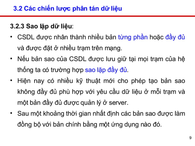 Chuong 3- CSDL phân tán | PPT