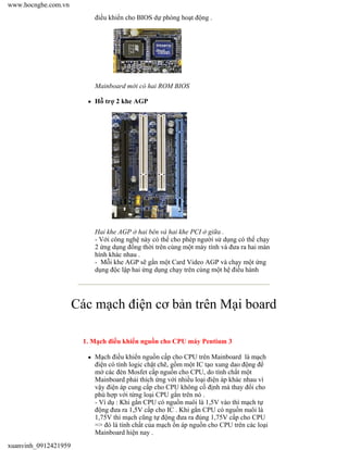 Chuong 3 mainboard | PDF