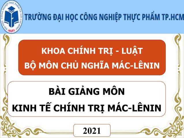 Chương 4. Kinh tế Chính Trị | PPT