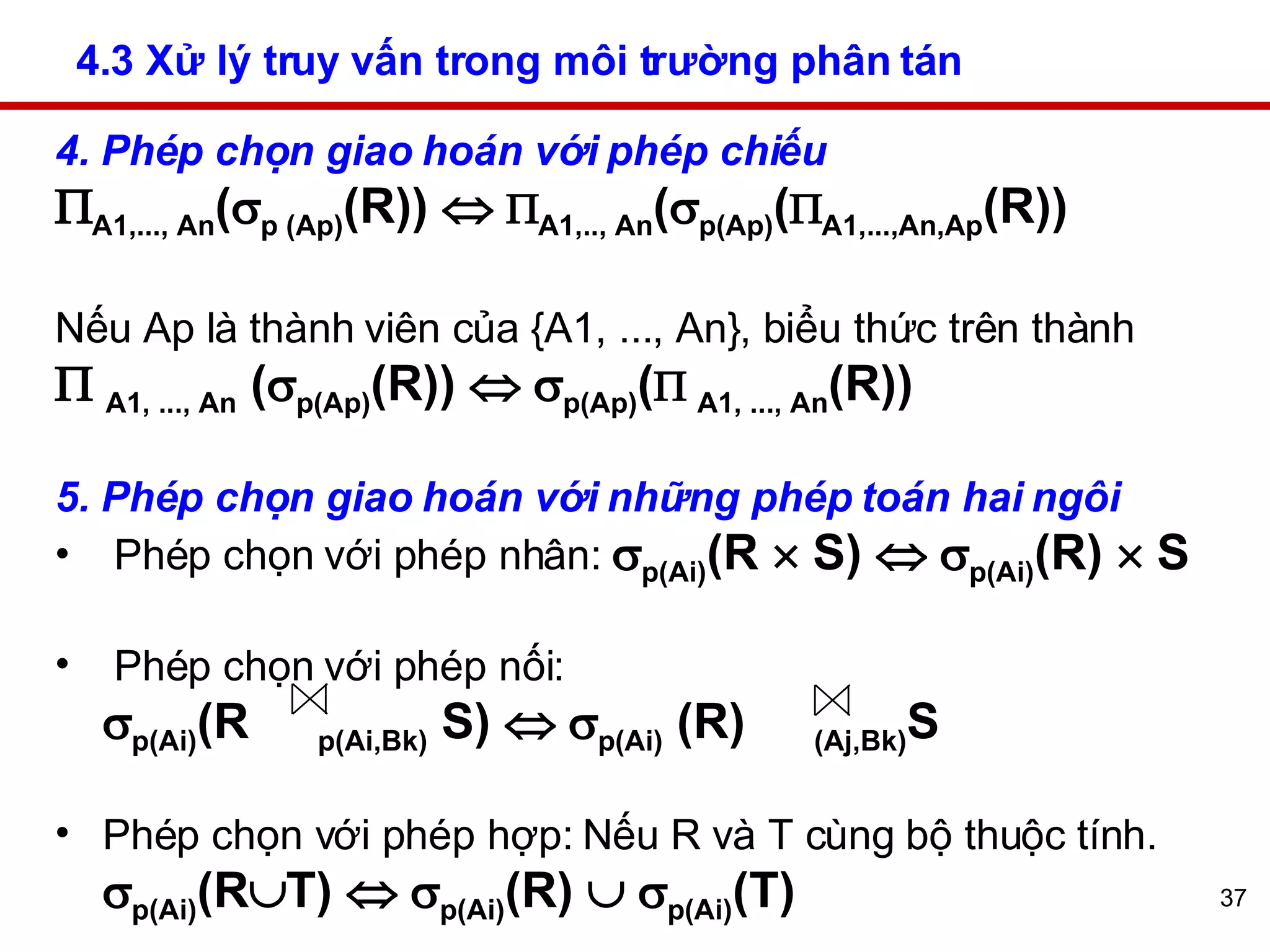 Chuong 4 - CSDL phân tán | PPT