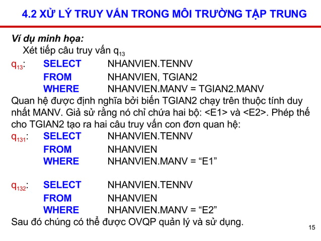 Chuong 4 - CSDL phân tán | PPT
