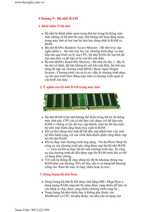 Chuong 5 ram | PDF