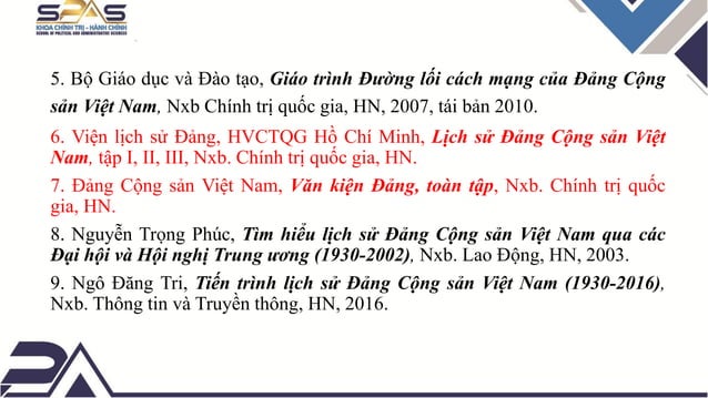 ĐỐI TƯỢNG, CHỨC NĂNG, NHIỆM VỤ, NỘI DUNG VÀ PHƯƠNG PHÁP NGHIÊN CỨU, HỌC TẬP MÔN LỊCH SỬ ĐẢNG ...