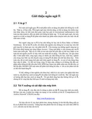 Chuong 02. gioi thieu ngon ngu r | PDF