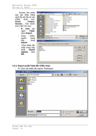 Chuong 03 table | PDF