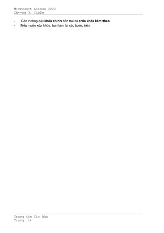 Chuong 03 table | PDF