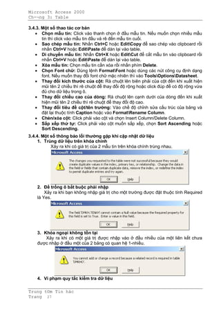 Chuong 03 table | PDF