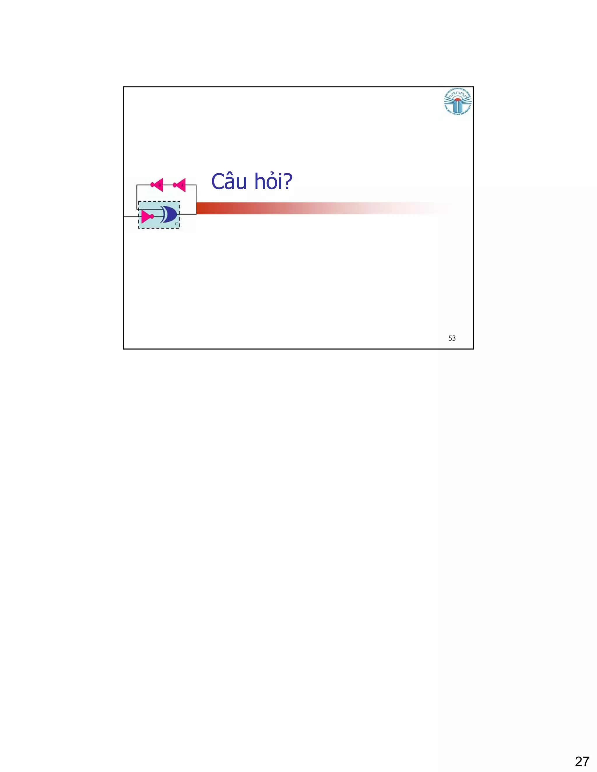 Chuong 03 cac cong logic va dai so boolean | PDF