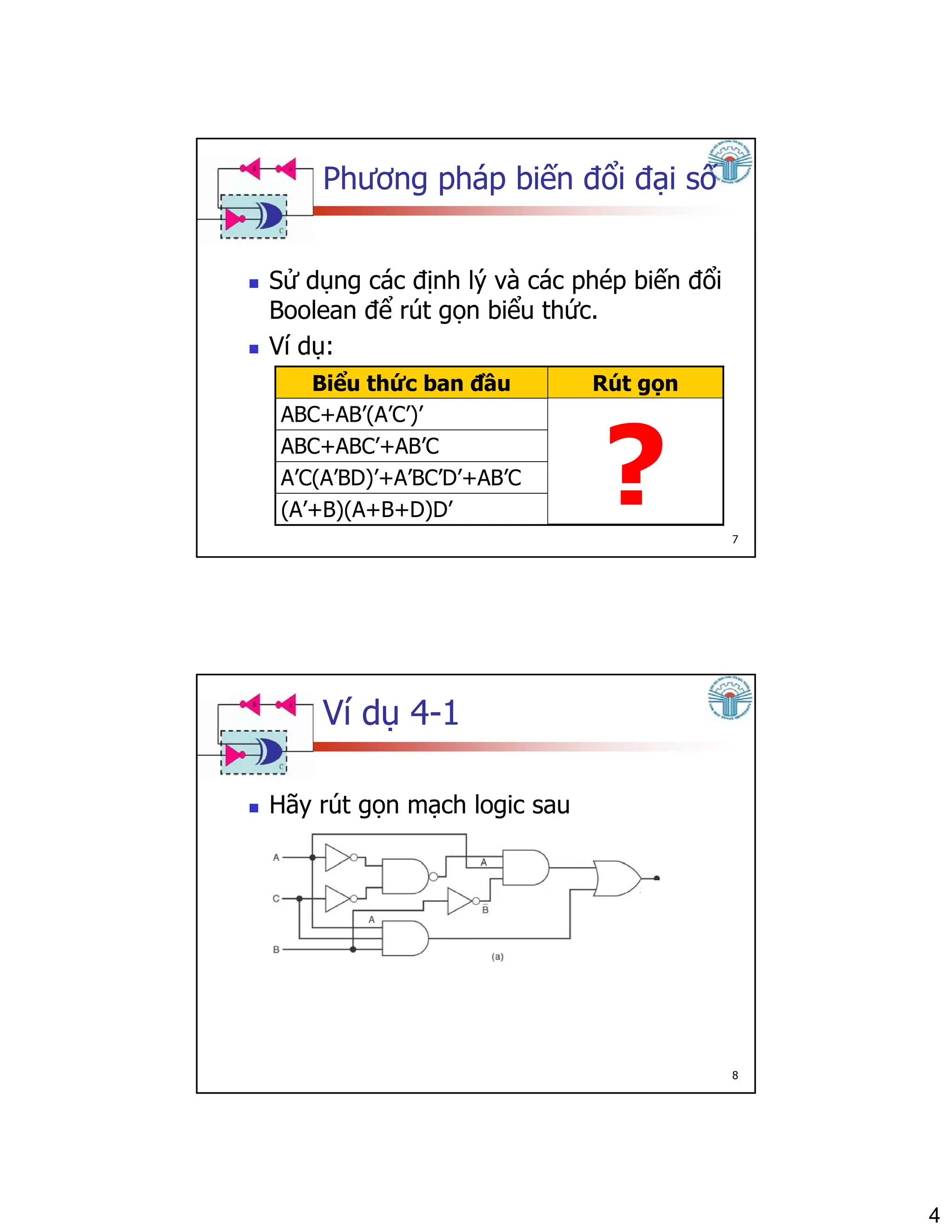 Chuong 04 mach logic | PDF