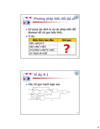 Chuong 04 mach logic | PDF