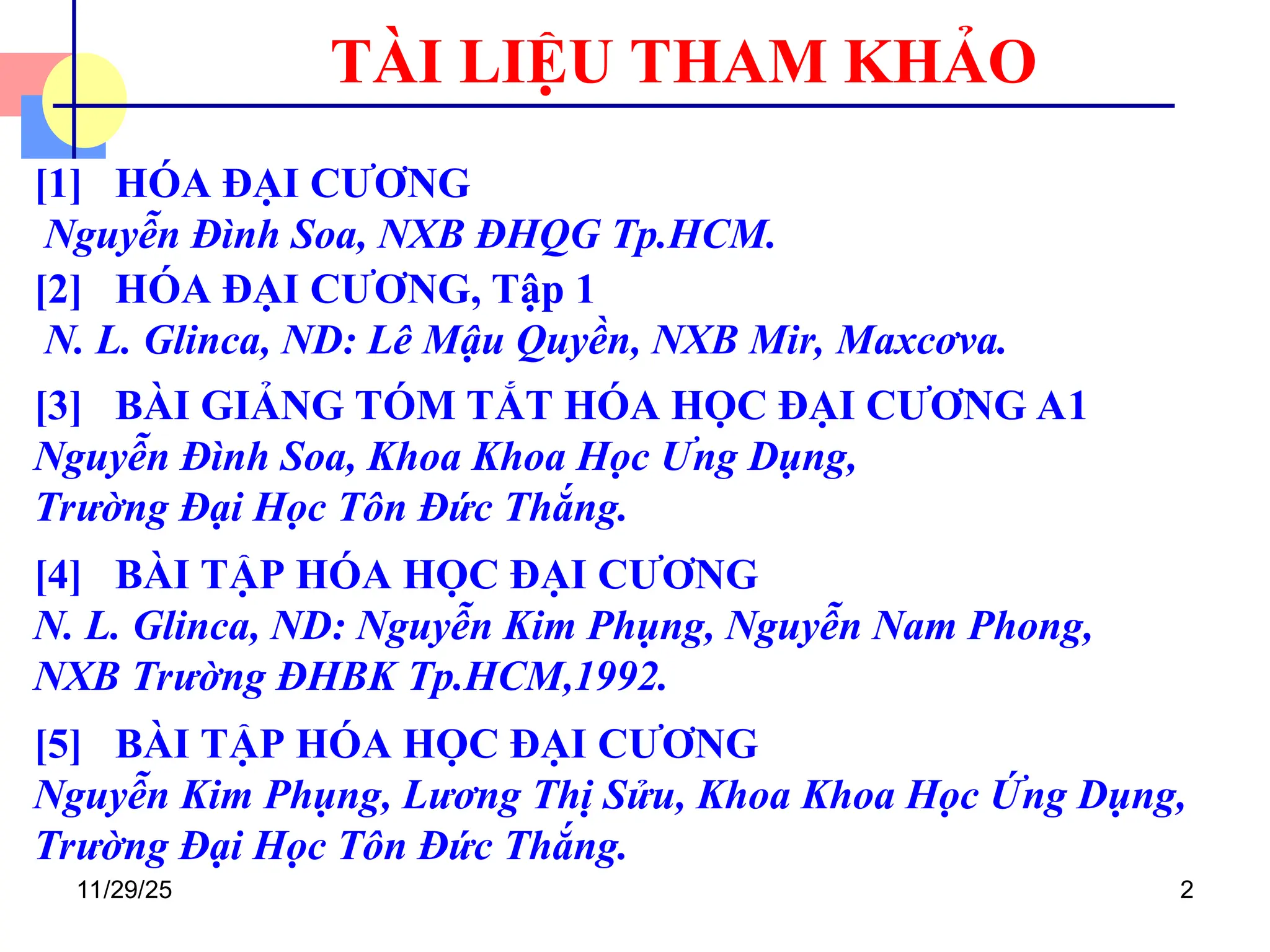 CHUONG 1 hóa học đại cương TDT university.ppt
