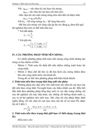 Chuong 1 khai niem ve nen mong | PDF