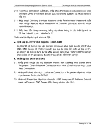 Chuong1 active directory domain | PDF