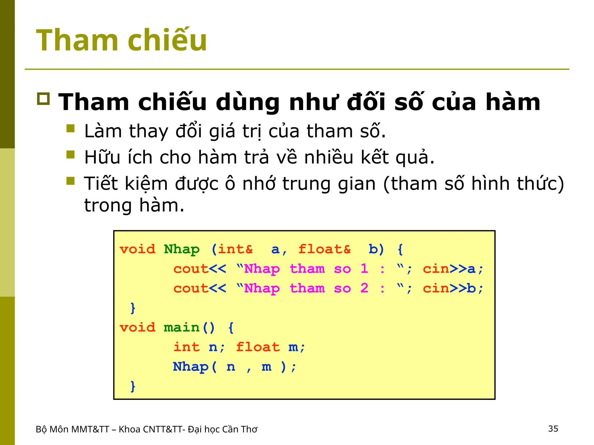 Cac dac diem cua ngôn ngữ C++ trong nhâp moon lập trình | PPT