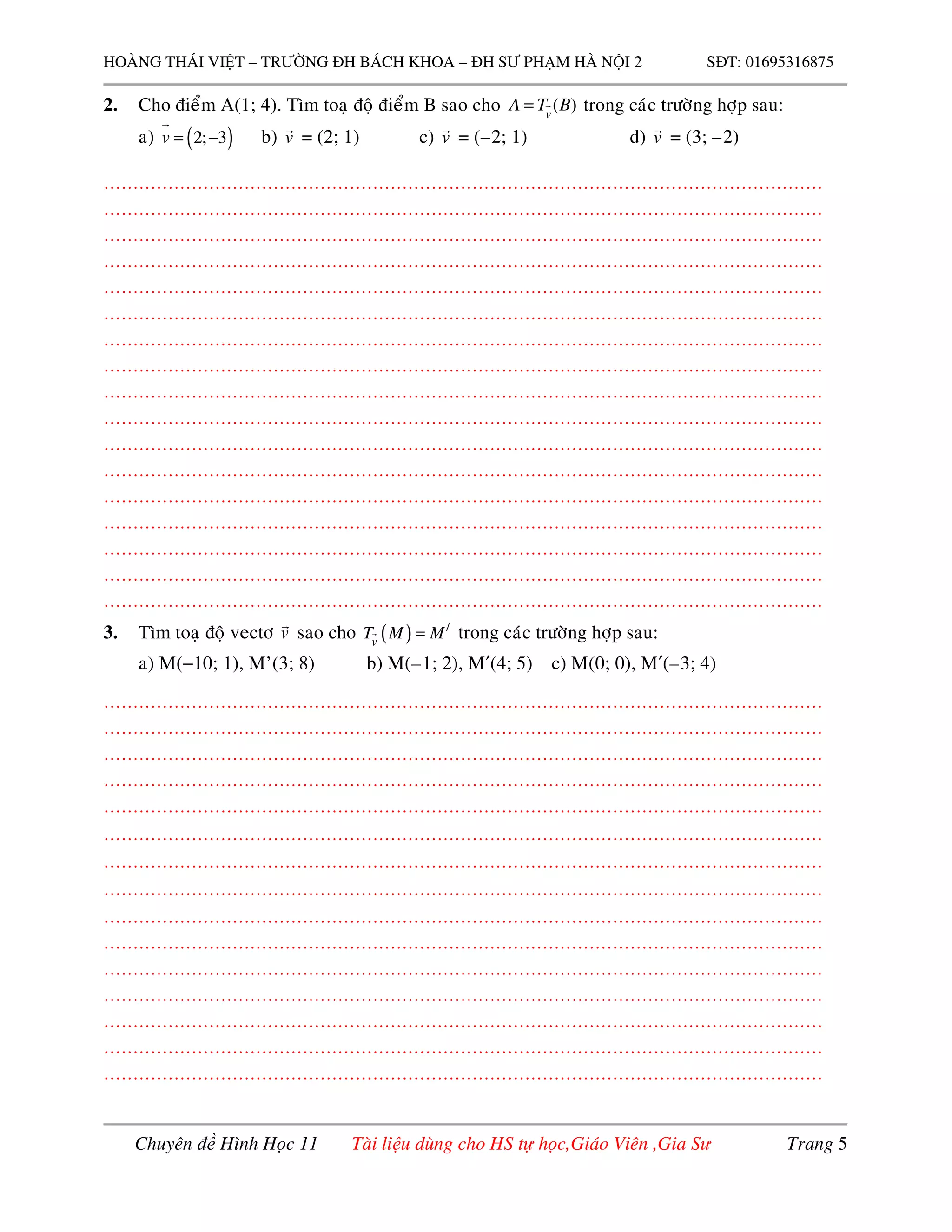 chuong 1 hinh hoc 11 - phep doi hinh dong dang bien soan cong phu - hay nhat 2016-2017 | PDF