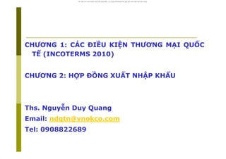 Chuong 1 incoterms_2010_3871 | PPT