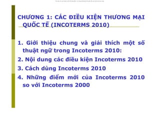Chuong 1 incoterms_2010_3871 | PPT