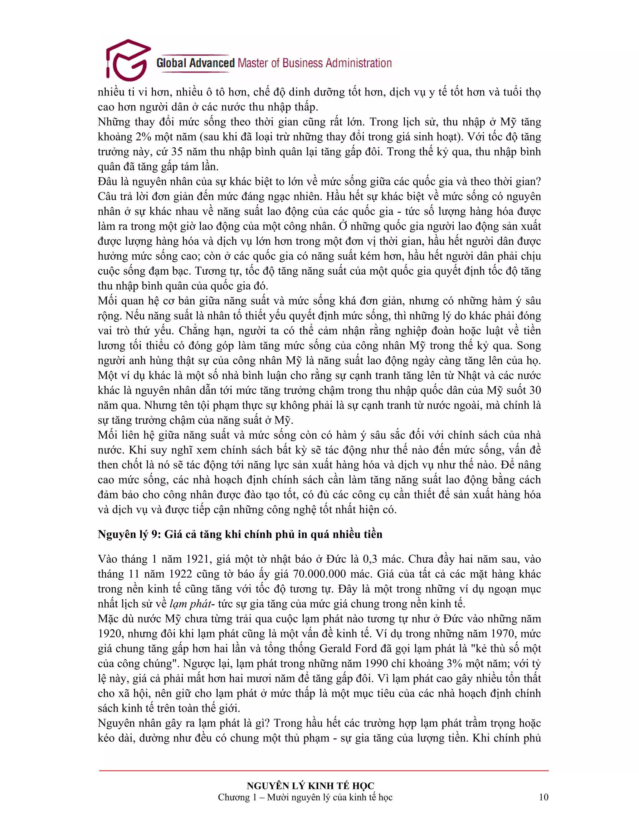 Chuong 1 muoi nguyen ly cua kinh te hoc | PDF