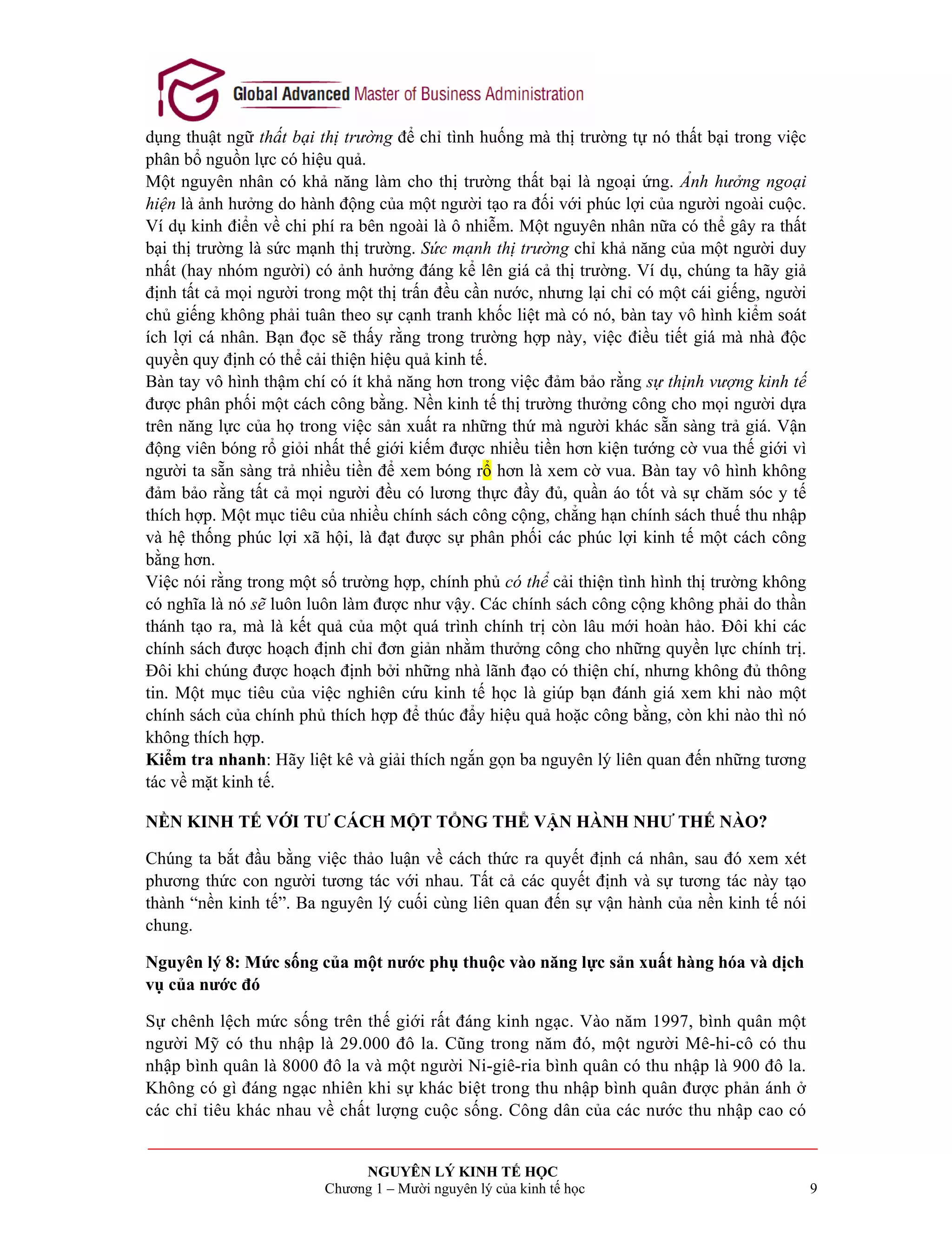 Chuong 1 muoi nguyen ly cua kinh te hoc | PDF