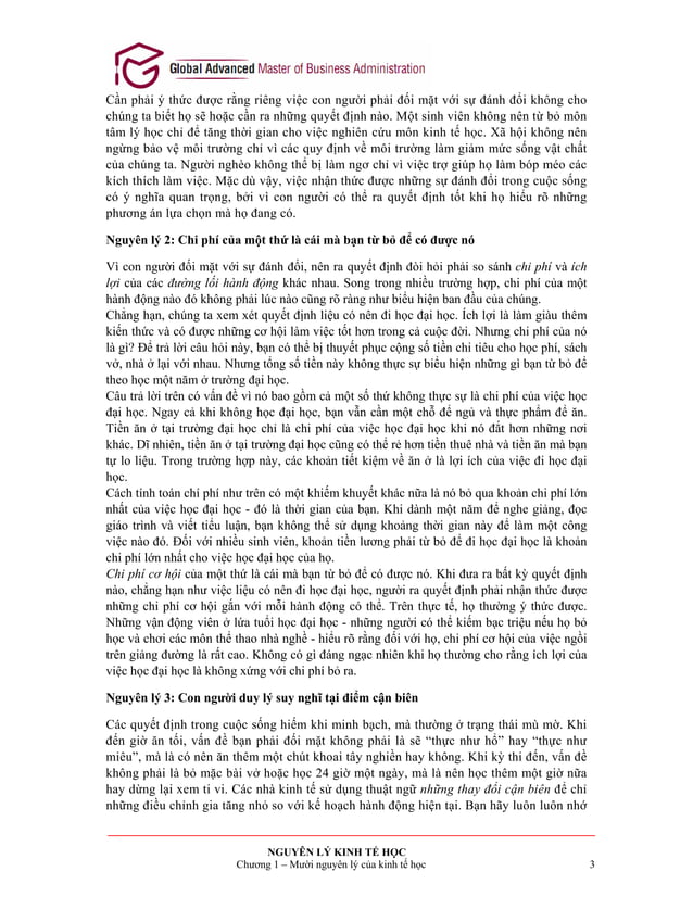 Chuong 1 muoi nguyen ly cua kinh te hoc | PDF
