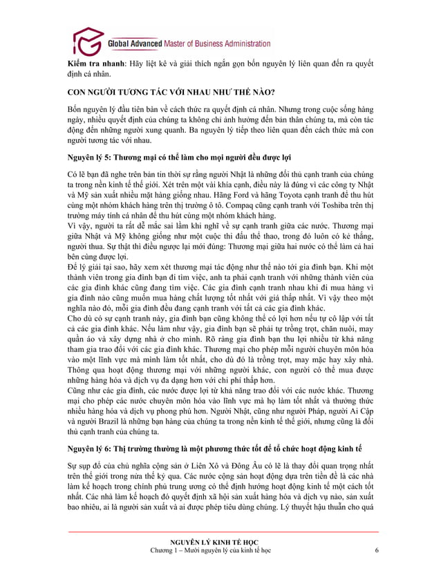 Chuong 1 muoi nguyen ly cua kinh te hoc | PDF