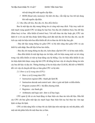 Chuong1 tổng quan 8051 | PDF