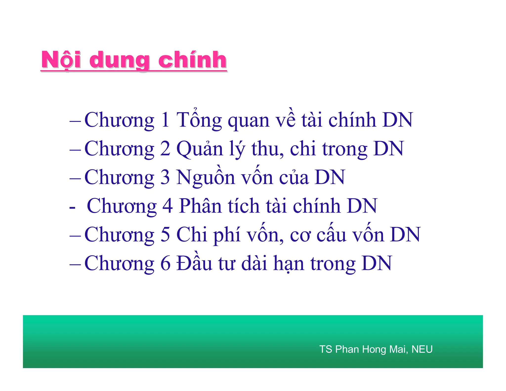 Chuong 1 tong quan tcdn ngoai nganh ĐH KTQD | PPT