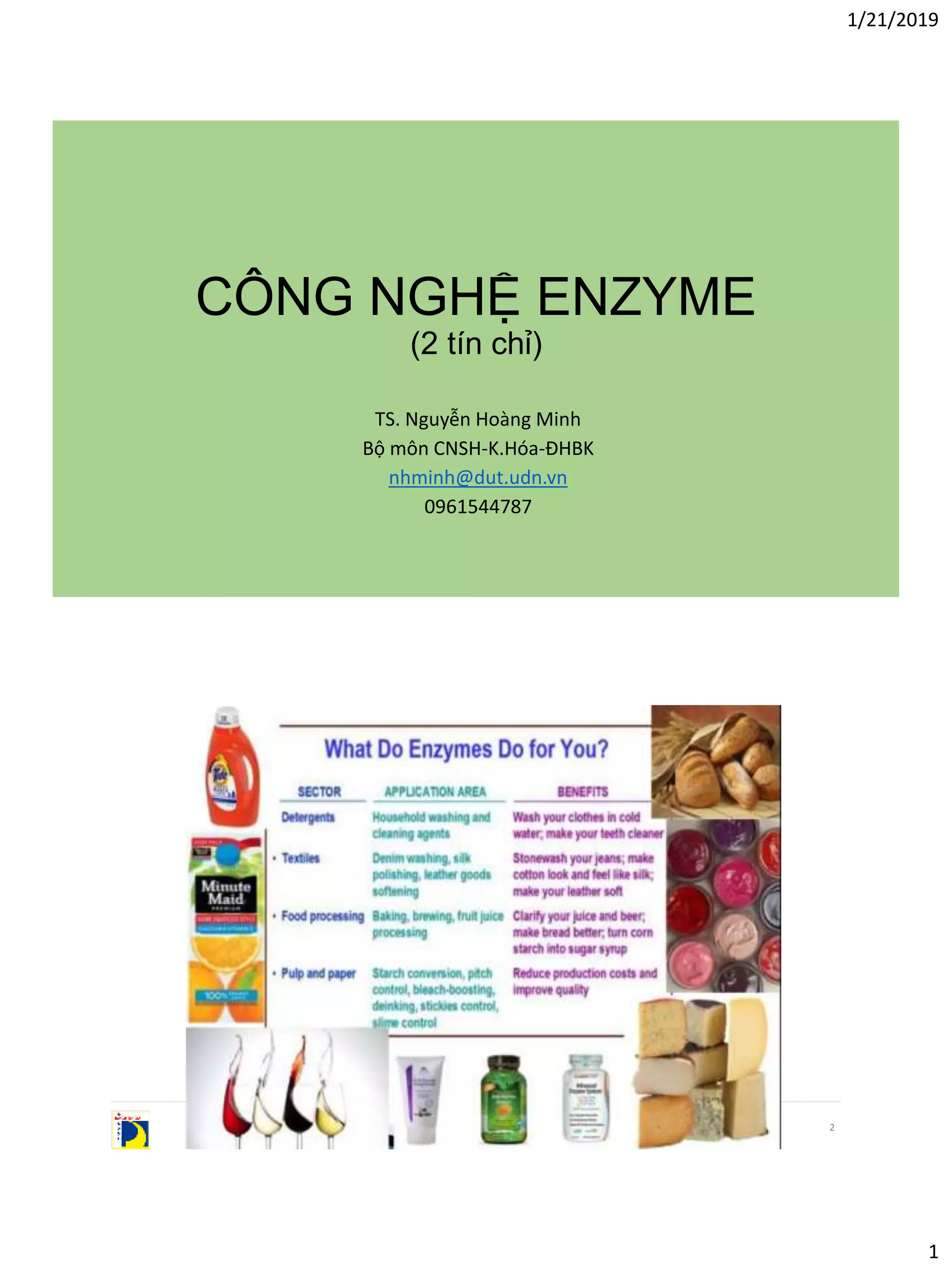 Chuong 1 tong quan enzyme | PDF