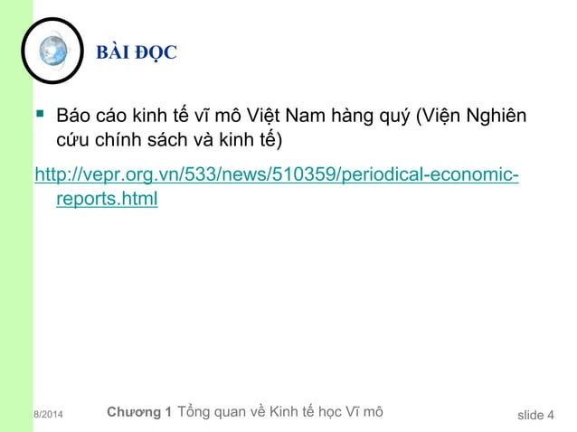 Chuong 1 Tổng quan về kinh tế vĩ mô | PPT