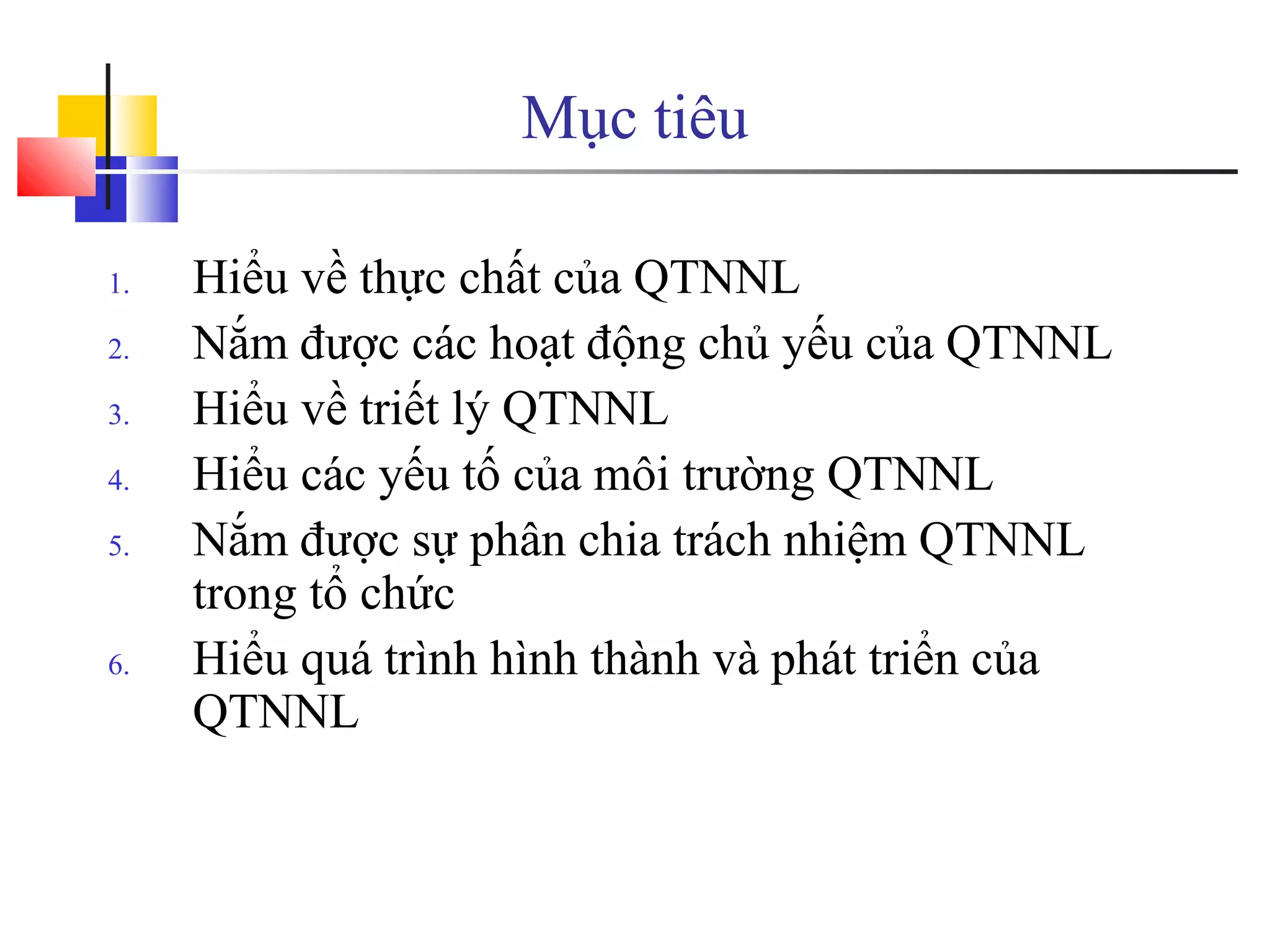 Chuong 1 tong quan ve quan tri nguon nhan luc | PPT