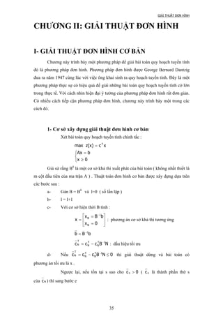 Quy hoach tuyen tinh C H U O N G2 | PDF