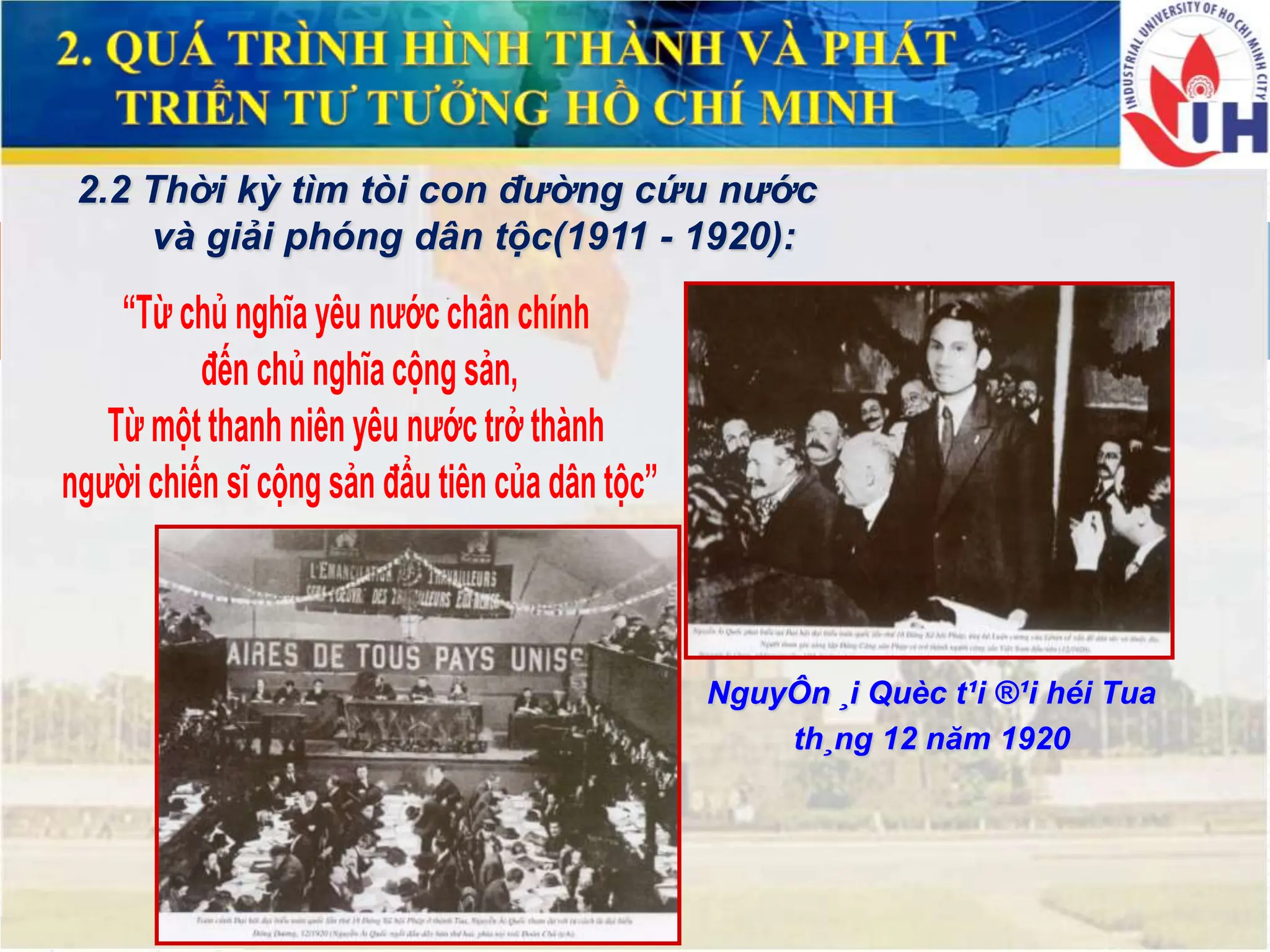 Tư tưởng hồ chí minh chương 2: Cơ sở, quá trình hình thành và phát triển tthcm | PPT