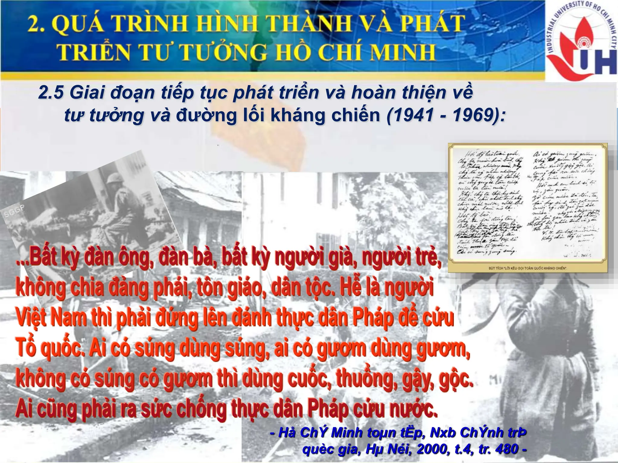 Tư tưởng hồ chí minh chương 2: Cơ sở, quá trình hình thành và phát triển tthcm | PPT