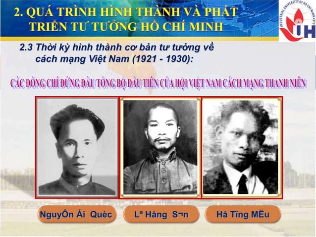 Tư tưởng hồ chí minh chương 2: Cơ sở, quá trình hình thành và phát triển tthcm | PPT