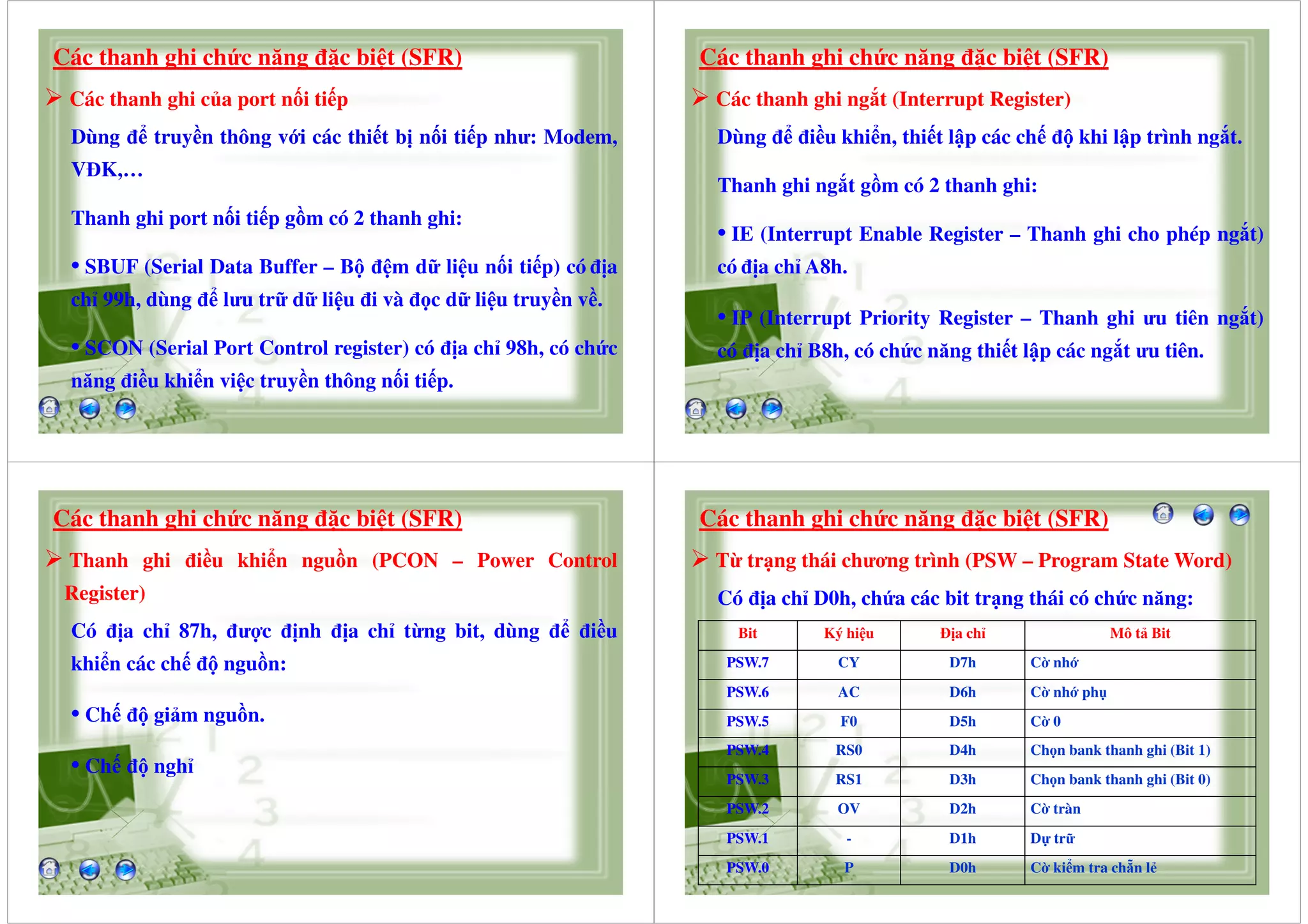 Chuong 2 gioi thieu ve cau truc ho vdk 8051 | PPT