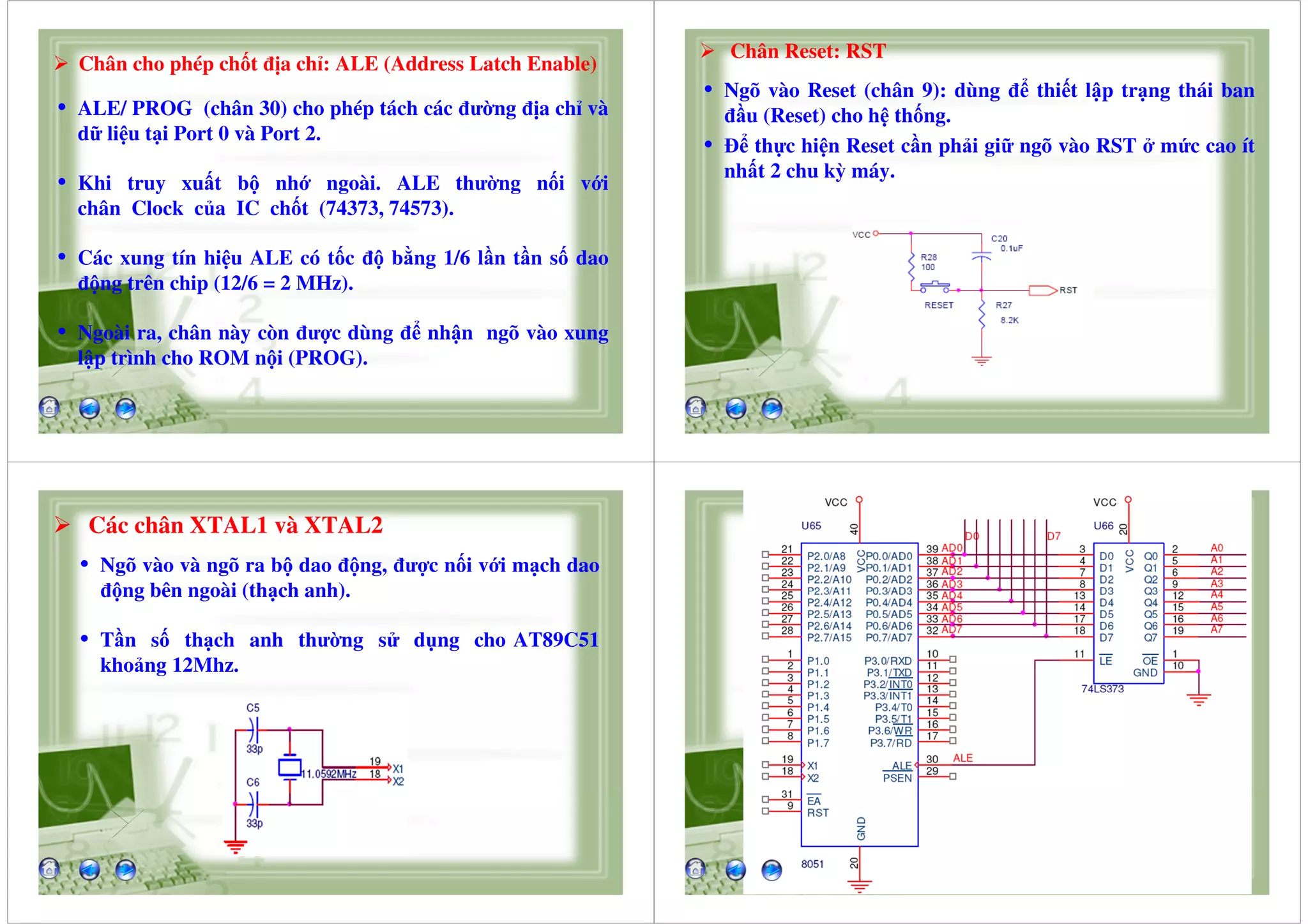 Chuong 2 gioi thieu ve cau truc ho vdk 8051 | PPT