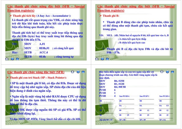 Chuong 2 gioi thieu ve cau truc ho vdk 8051 | PPT