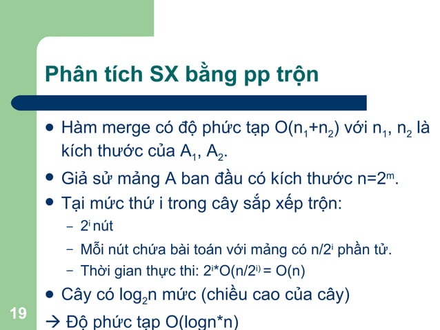 Chuong 2 phan tich cac thuat toan sap xep va tim kiem | PPT